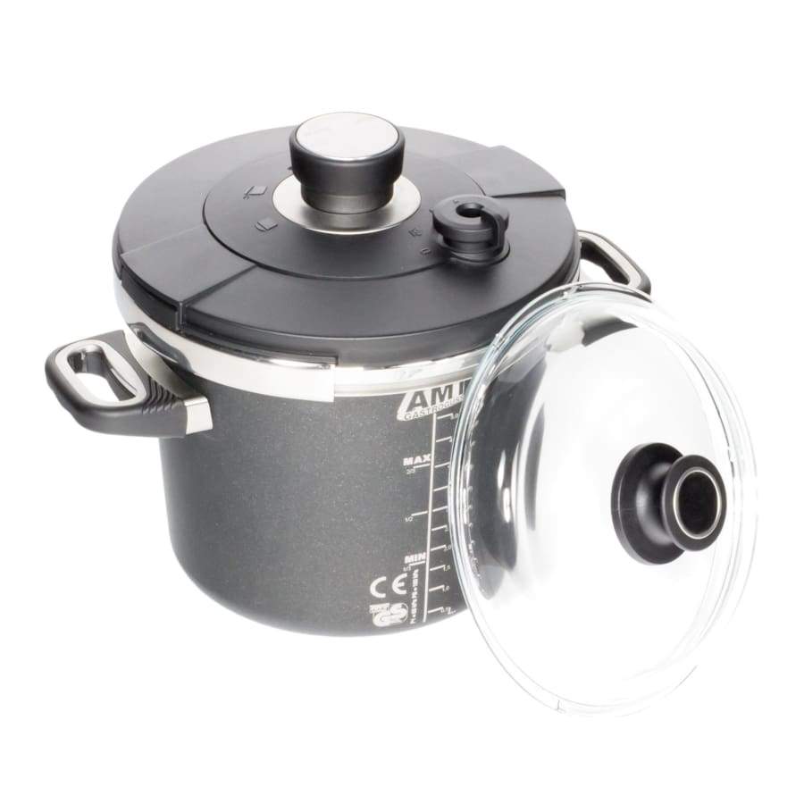 أيه-أم-تى حلة ضغط كاست ألومنيوم 24 سم (5،5 لتر) أسود - 1924